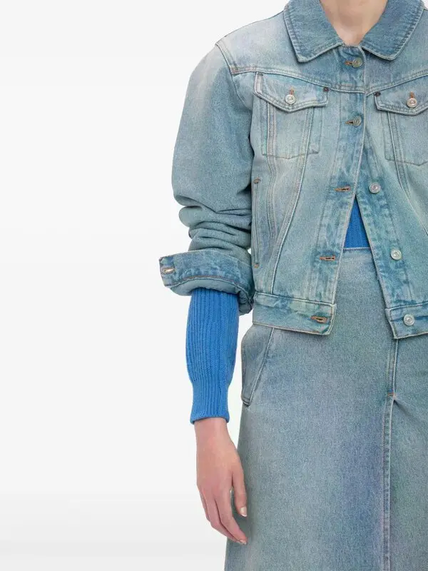 Victoria Beckham Padded Denim Jacket