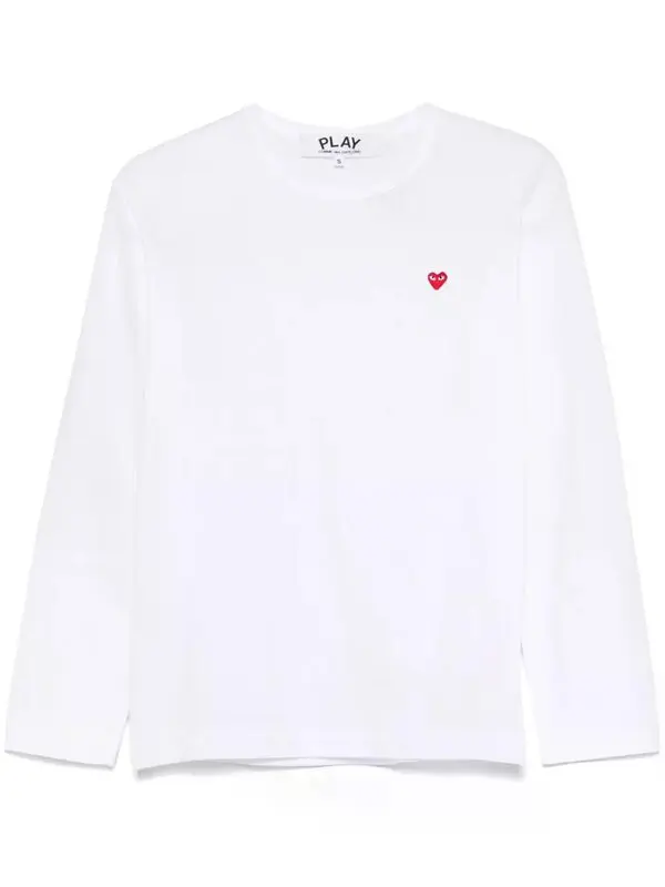 Play Comme Des Garcon Mini Heart-patch T-shirt