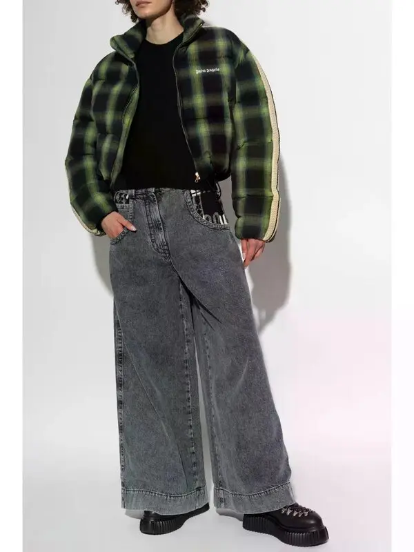 Palm Angels Check-pattern Puffer Jacket