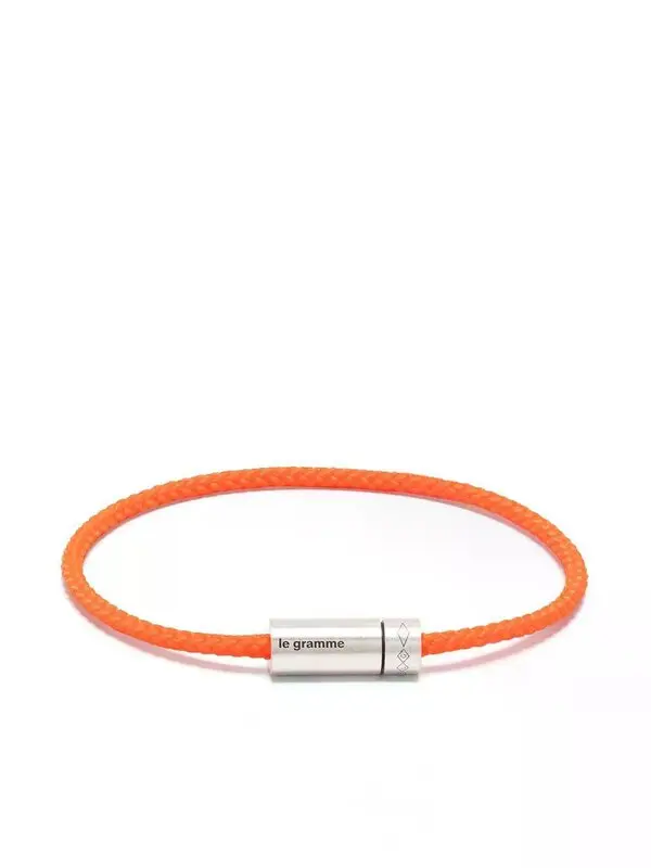 Le Gramme Nato Cable Bracelet - Orange