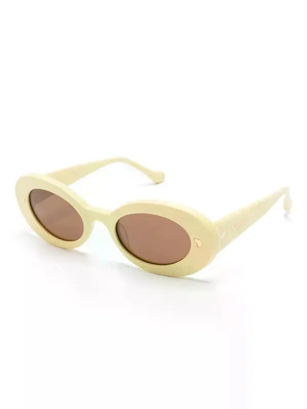 Nanushka Giva Oval-frame Sunglasses
