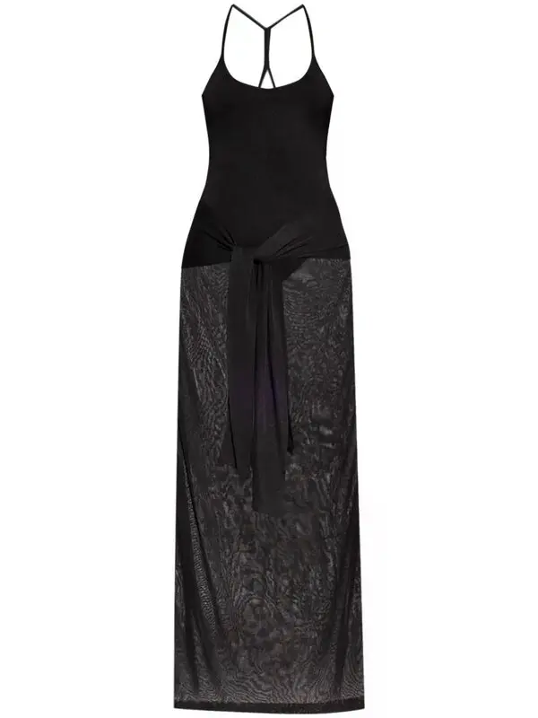 Jacquemus La Robe Nodo Maxi Dress - Black
