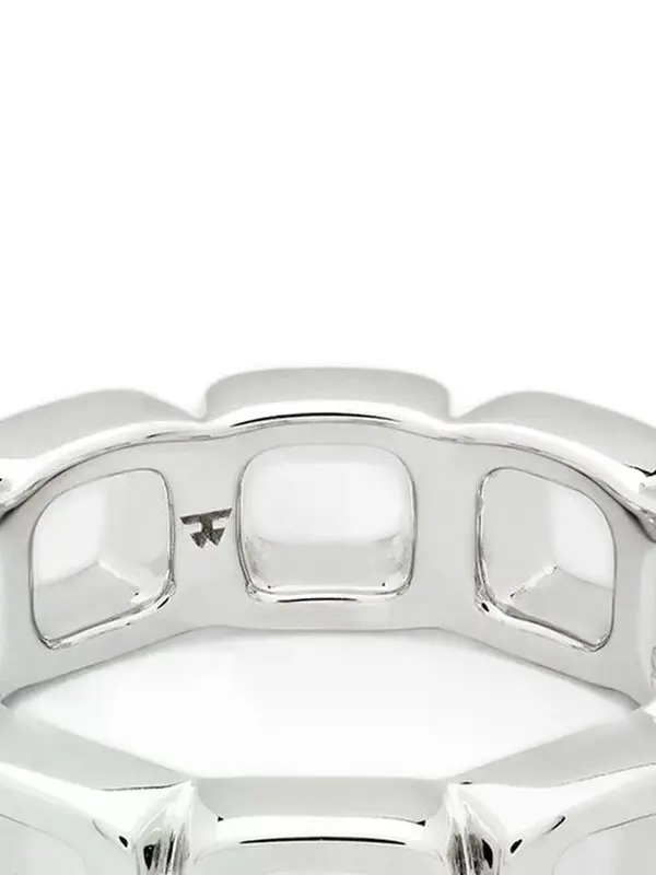Tom Wood Sterling Cut-out Link Eternity Ring - Silver