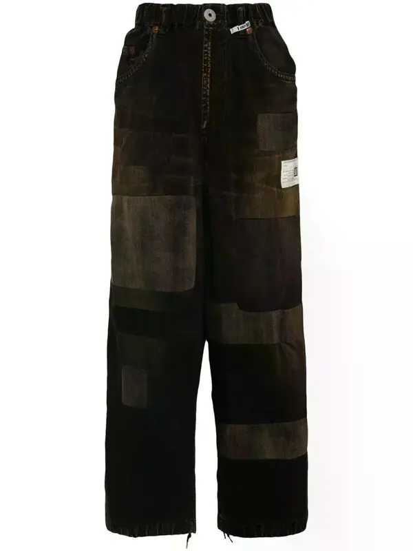 Mihara Yasuhiro Patchwork Jeans - Black