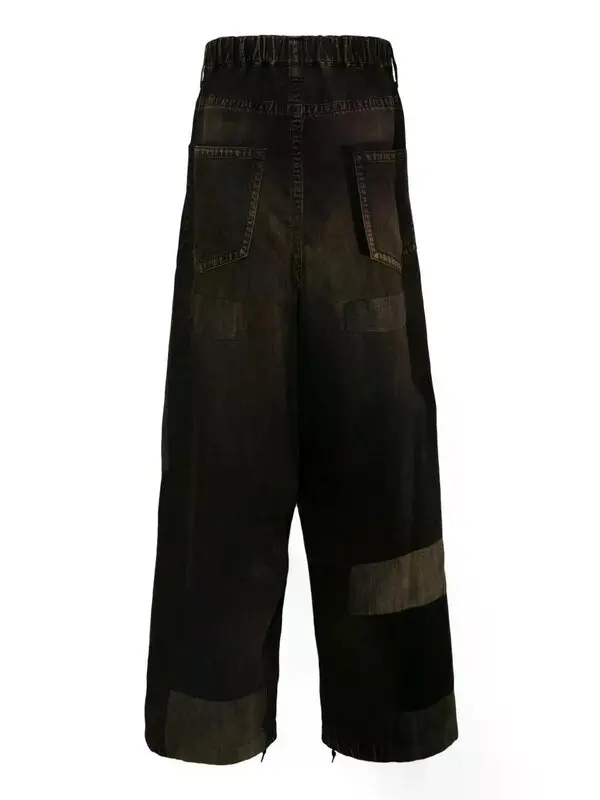 Mihara Yasuhiro Patchwork Jeans - Black