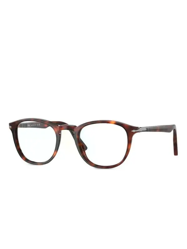 Persol Round Frame Glasses - Brown