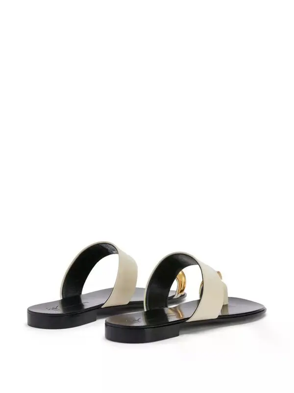 GIUSEPPE ZANOTTI Norbert Toe-loop Sandals - White