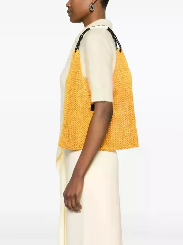 Plan C Knitted Tote Bag - Yellow