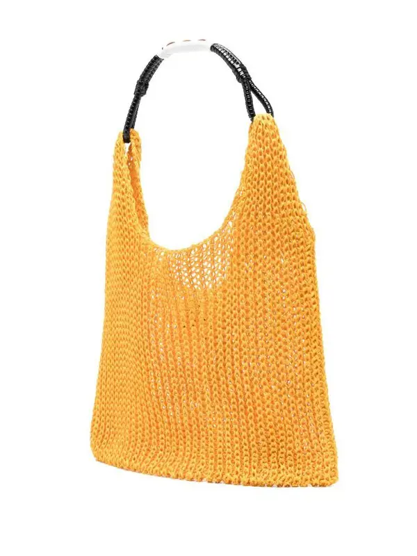 Plan C Knitted Tote Bag - Yellow