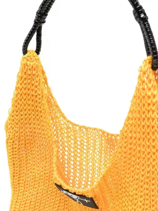 Plan C Knitted Tote Bag - Yellow