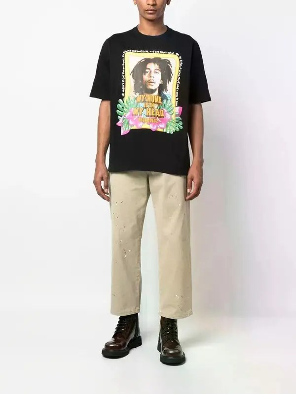 Dsquared2 Graphic-print Crew-neck T-shirt