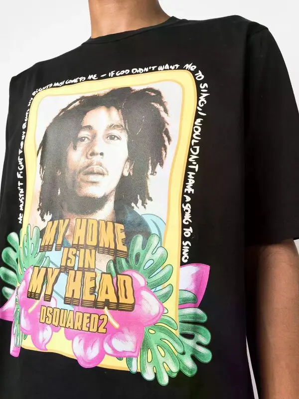 Dsquared2 Graphic-print Crew-neck T-shirt