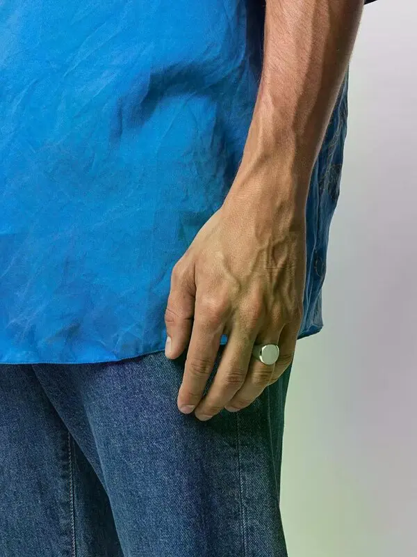 Tom Wood Oval Satin Signet Ring