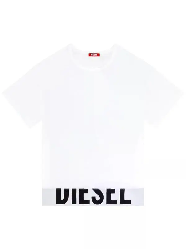 DIESEL® Crop Top With Logo Underband - White