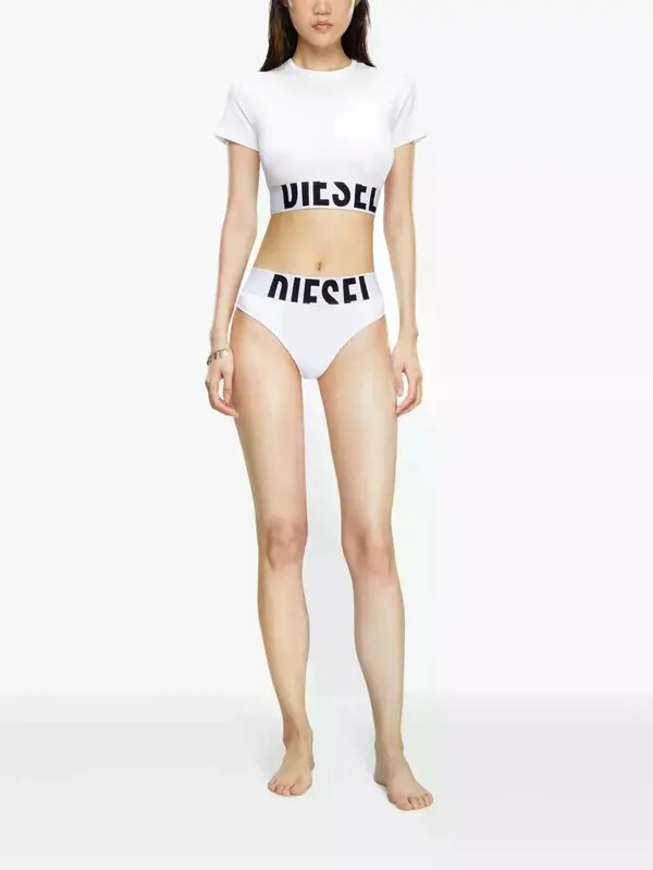 DIESEL® Crop Top With Logo Underband - White