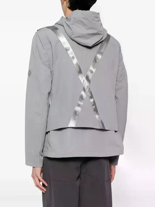 SPOONYARD Detachable-panel Hooded Jacket - Grey