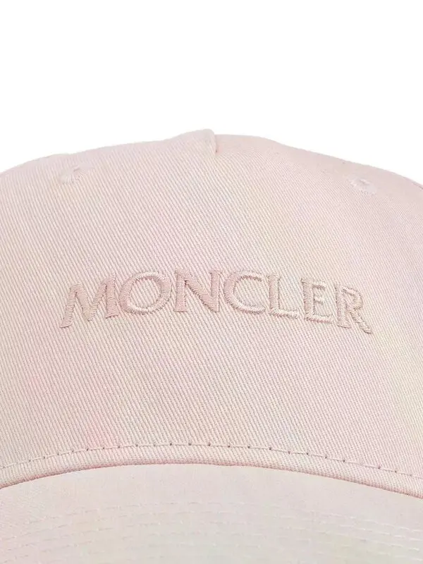 Moncler Logo-embroidered Cap - Pink