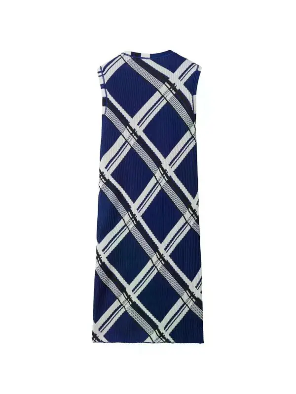 Burberry Check-print Silk Dress
