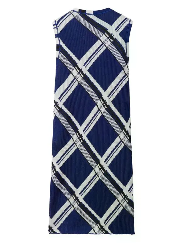 Burberry Check-print Silk Dress