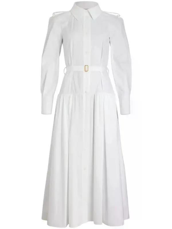 PATOU Organic Cotton Poplin Maxi Shirt Dress
