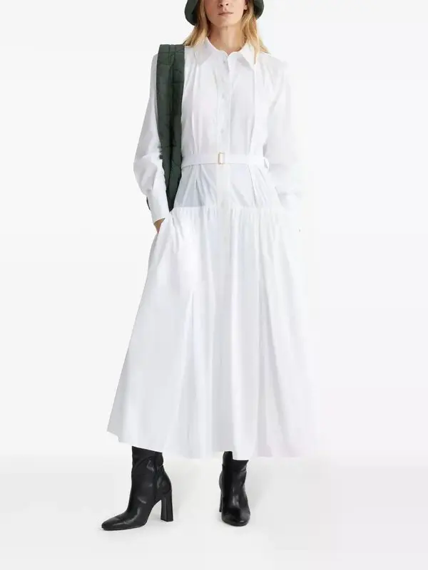 PATOU Organic Cotton Poplin Maxi Shirt Dress