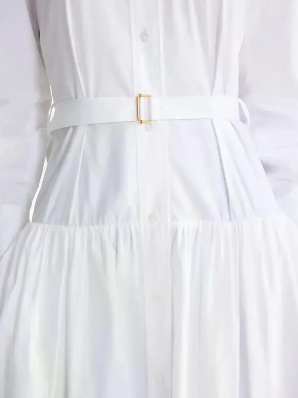PATOU Organic Cotton Poplin Maxi Shirt Dress