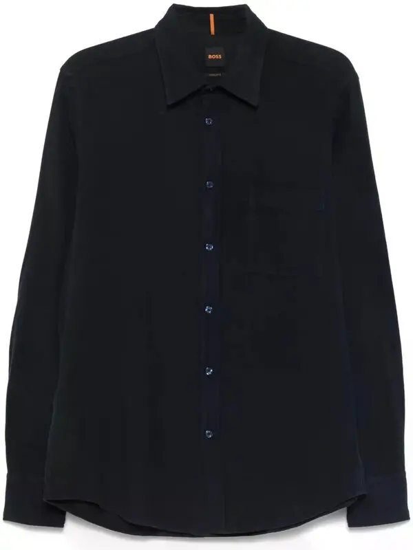 BOSS Cotton Shirt - Blue