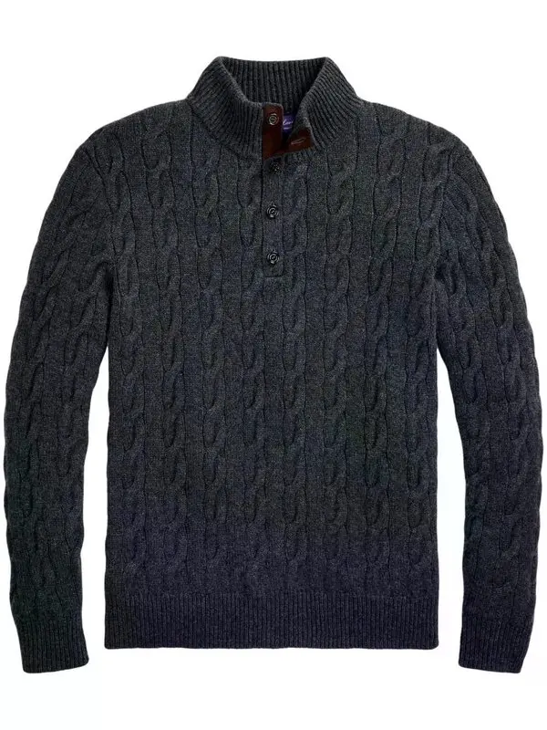 Ralph Lauren Purple Label Cable-knit Sweater