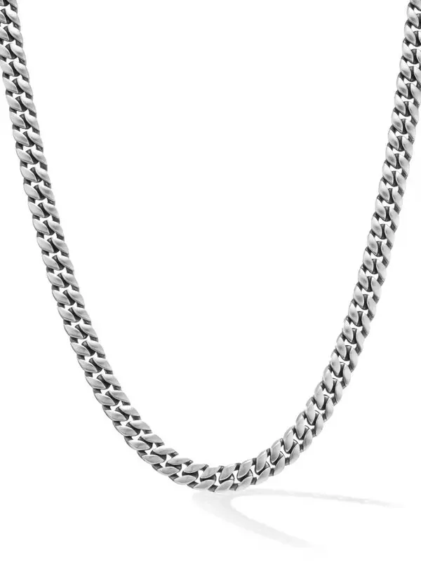 David Yurman Sterling Curb Chain Necklace - Silver