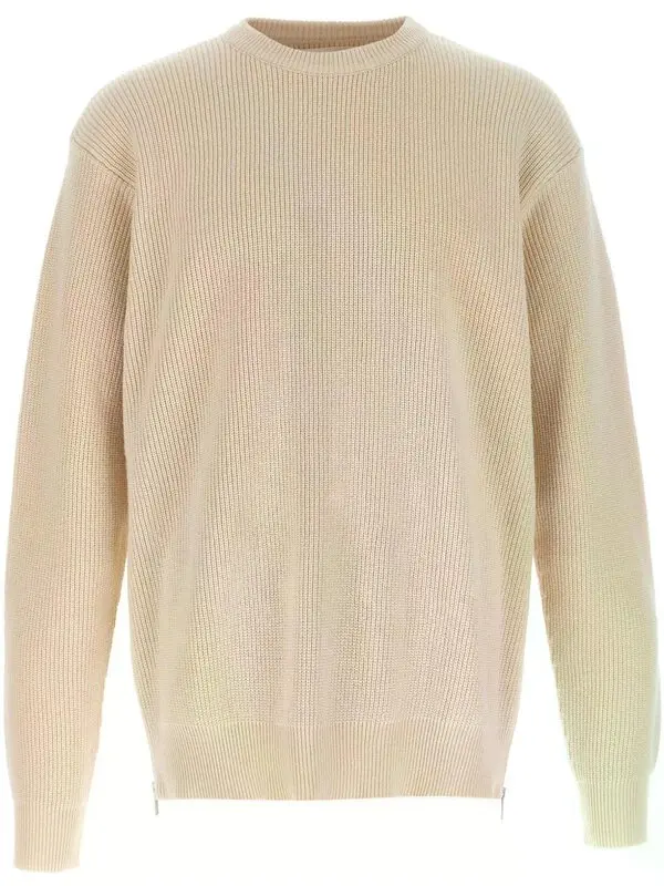 JIL SANDER Knitted Jumper With Decorative Zip Detail
