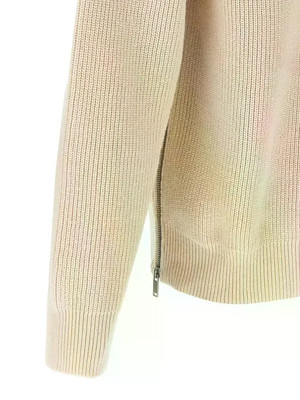 JIL SANDER Knitted Jumper With Decorative Zip Detail