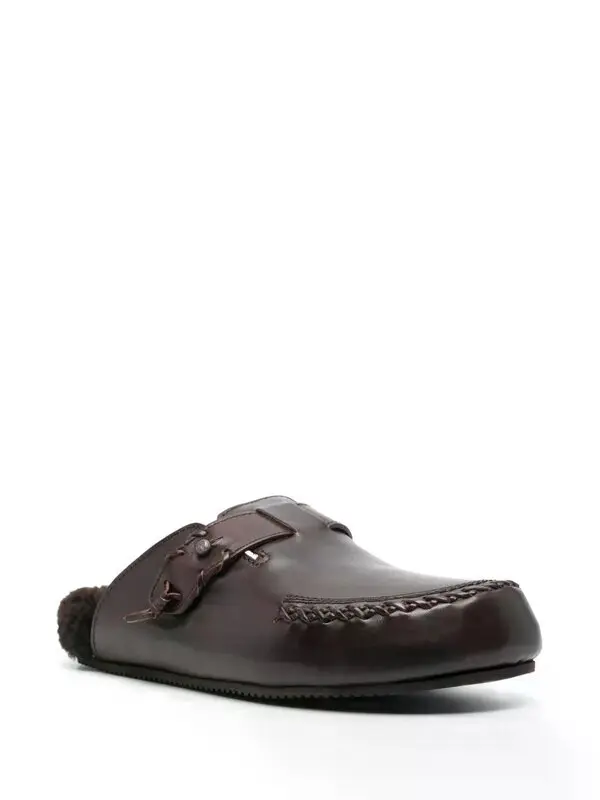 BUTTERO® Braided Leather Slippers
