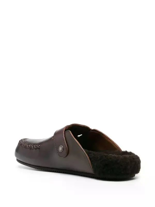 BUTTERO® Braided Leather Slippers