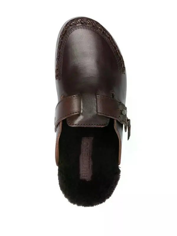 BUTTERO® Braided Leather Slippers
