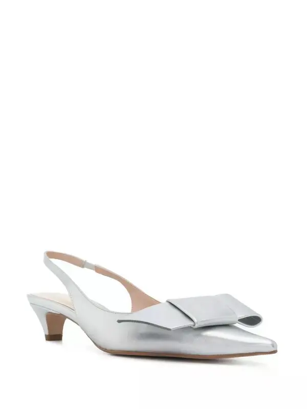 TWINSET 40mm Bow-detail Slingback Pumps