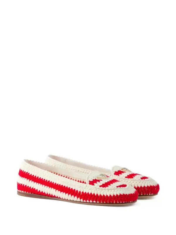 Prada Crochet Loafers