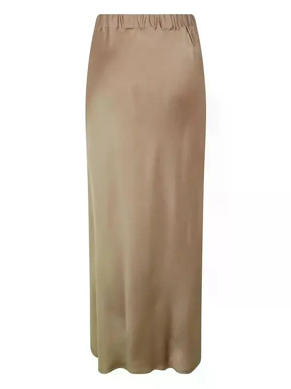 Antonelli Firenze Satin-finish Mid-length Skirt - Neutrals