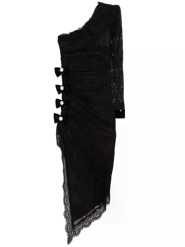 NISSA Crystal-embellished Midi Dress