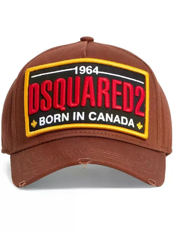Dsquared2 Logo-appliqué Baseball Cap - Brown