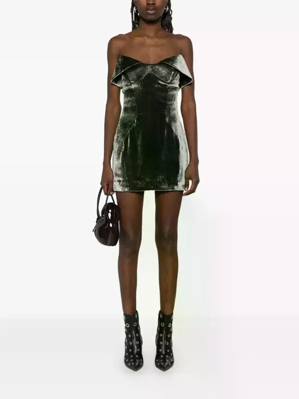 MUGLER Velvet Mini Dress
