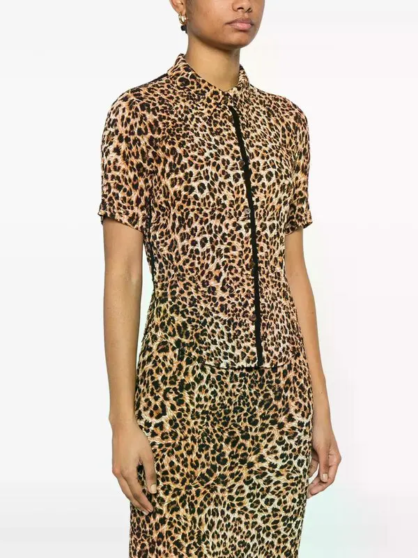 Nanushka Clare Leopard-print Blouse