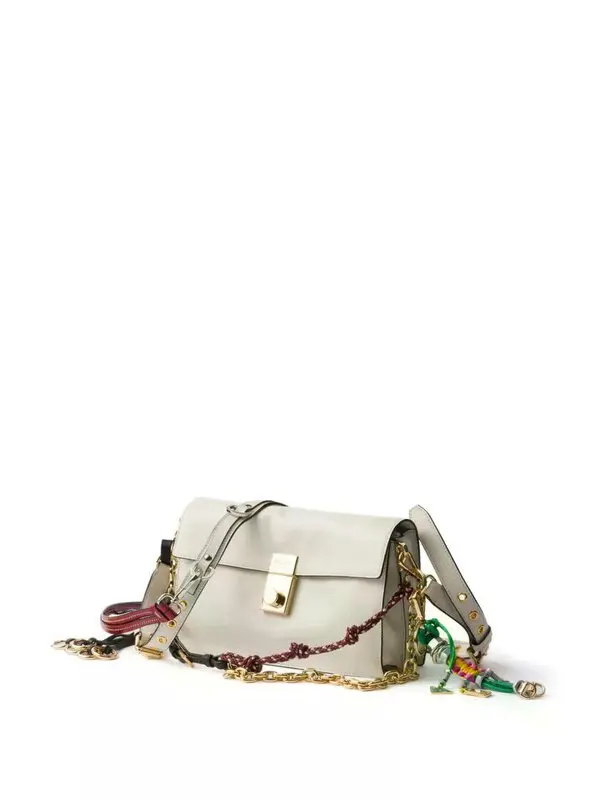 Prada Small Soft Sound Shoulder Bag - White