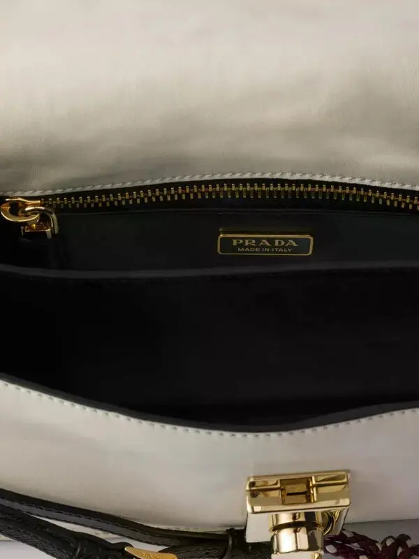 Prada Small Soft Sound Shoulder Bag - White