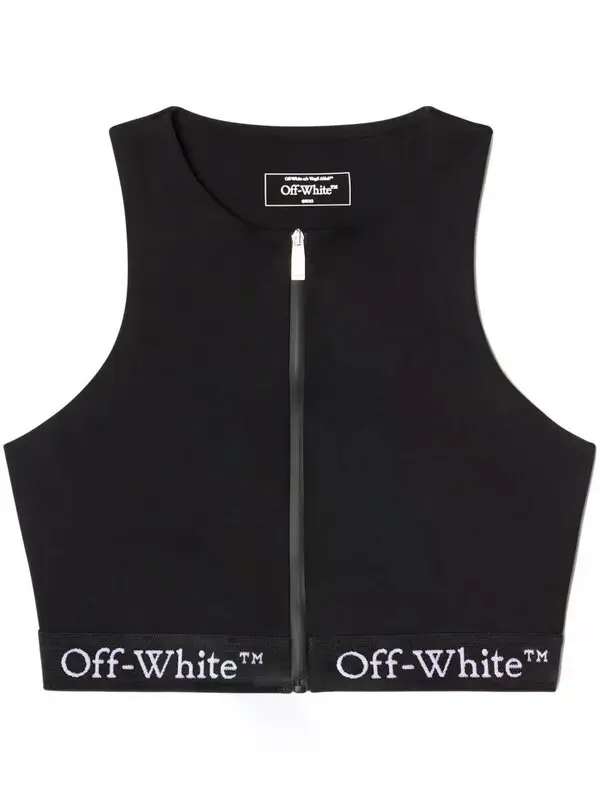 Off-White Logo-band Rowing Top - Black
