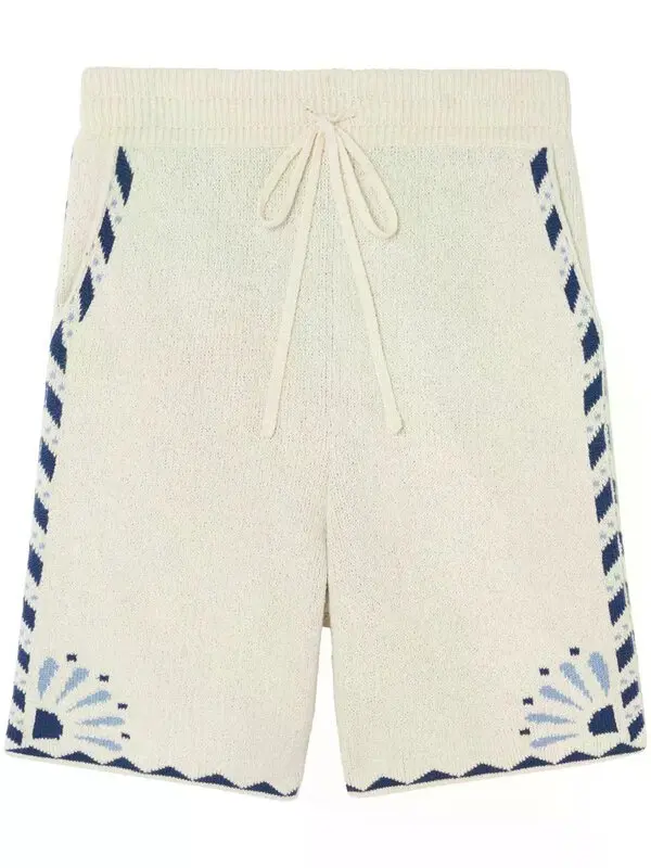 Alanui Wild Wonder Foulard Shorts - Neutrals