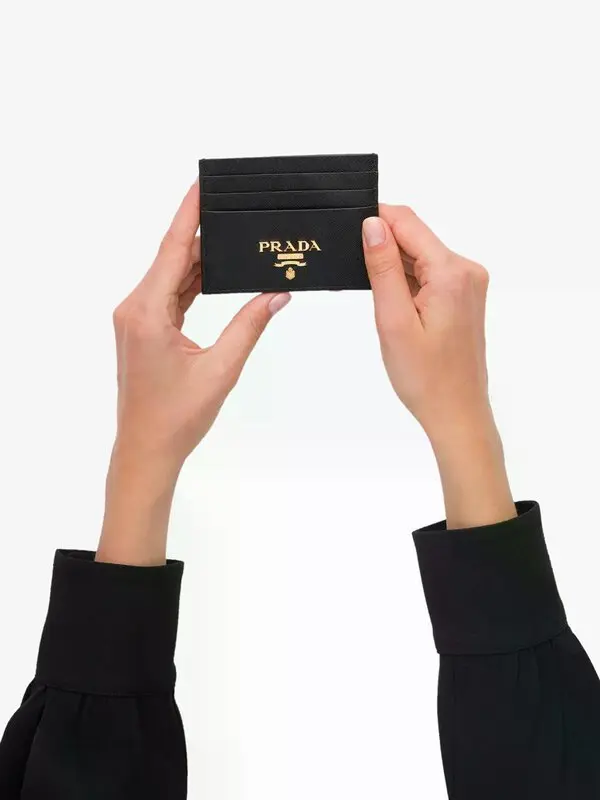 Prada Compact Front Logo Cardholder
