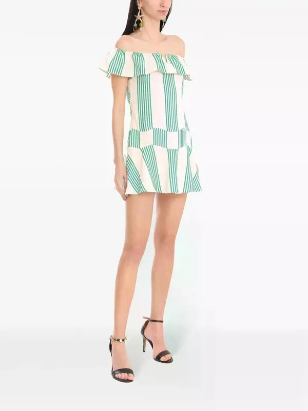AMIR SLAMA Striped Mini Dress