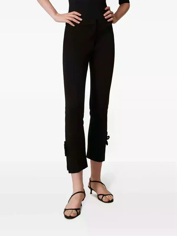 TWINSET Floral-appliqué Trousers
