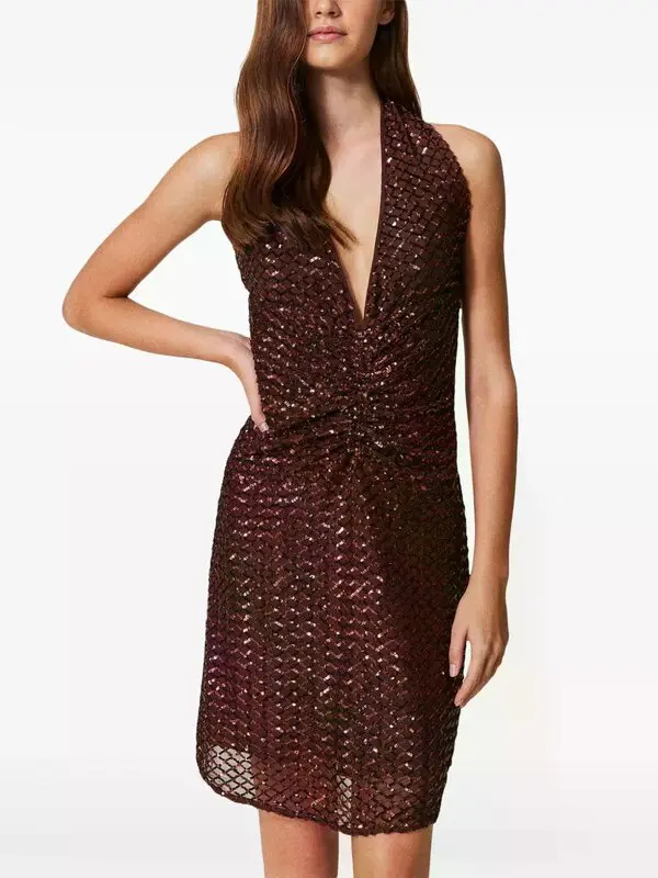 TWINSET Sequinned Mini Dress