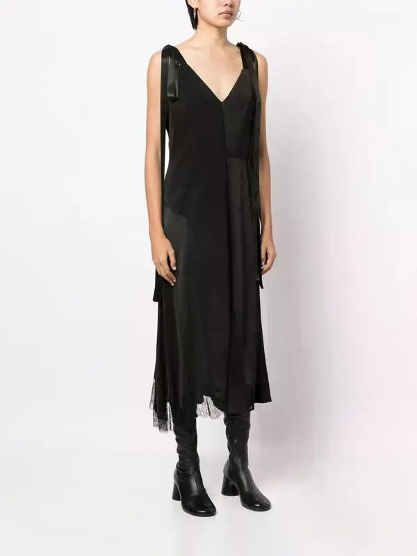 Goen.j Lace-trim Midi Dress
